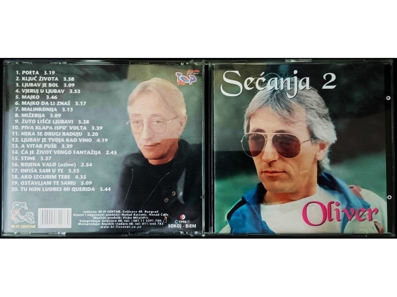 Oliver Dragojevic-Secanja 2 CD (1998)