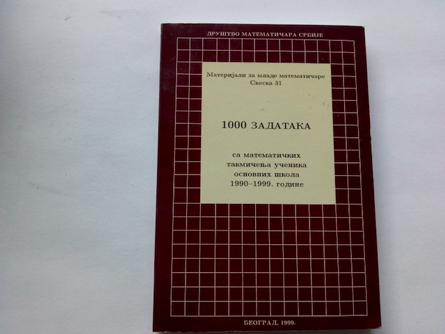 1000 zadataka sa matematičkih takmičenja uč. oš