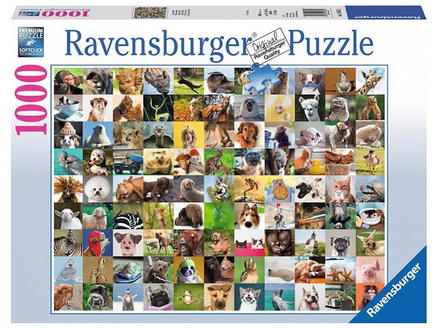 Ravensburger puzzle Smešne životinje 1000 delova RA19642
