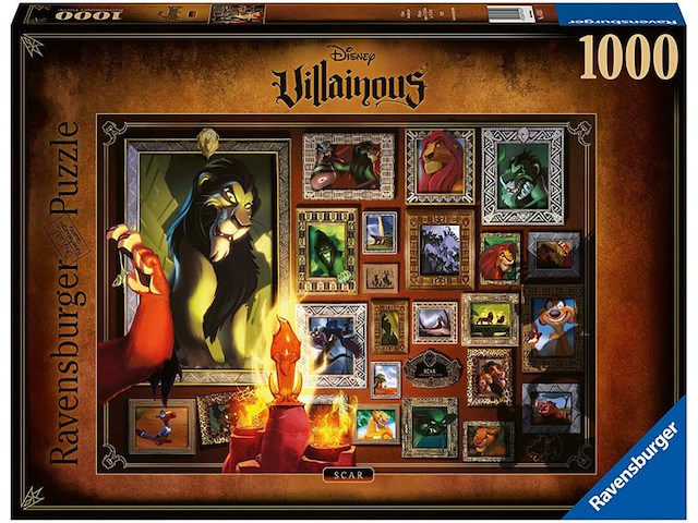 Ravensburger Puzzle Slagalica 1000 - Disney Villainous - Skar 16524