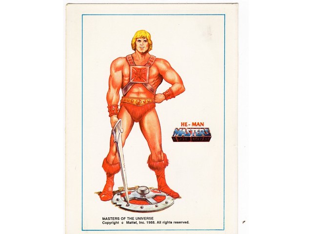 Razglednica He - Man Masters of the Universe