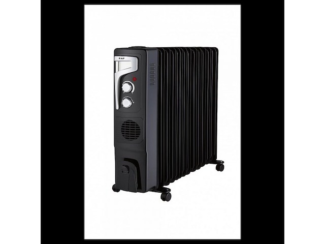 Raf R.1329b Uljni Radijator Sa Ventilatorom 13 Rebara Crni 2900w