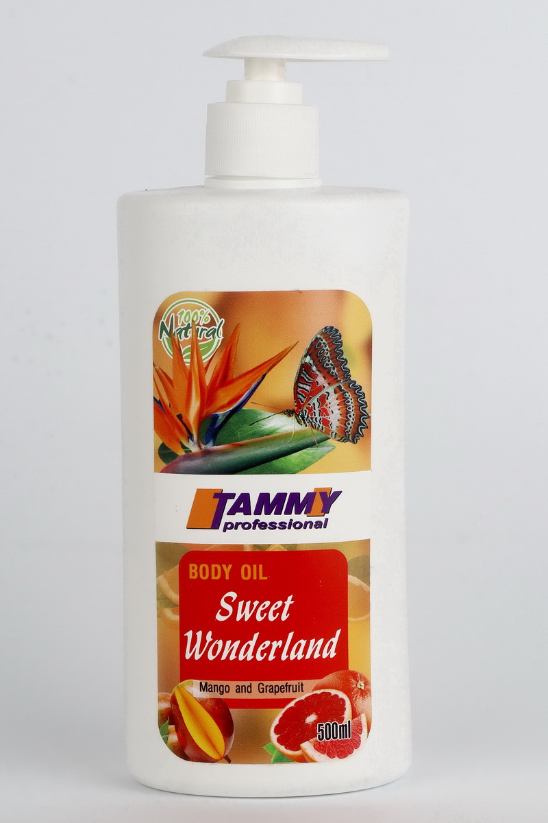 BODY OIL SWEET WONDERLAND – MASSAGE OIL SA MANGOM I GREJPOFRUIT 500 ML.