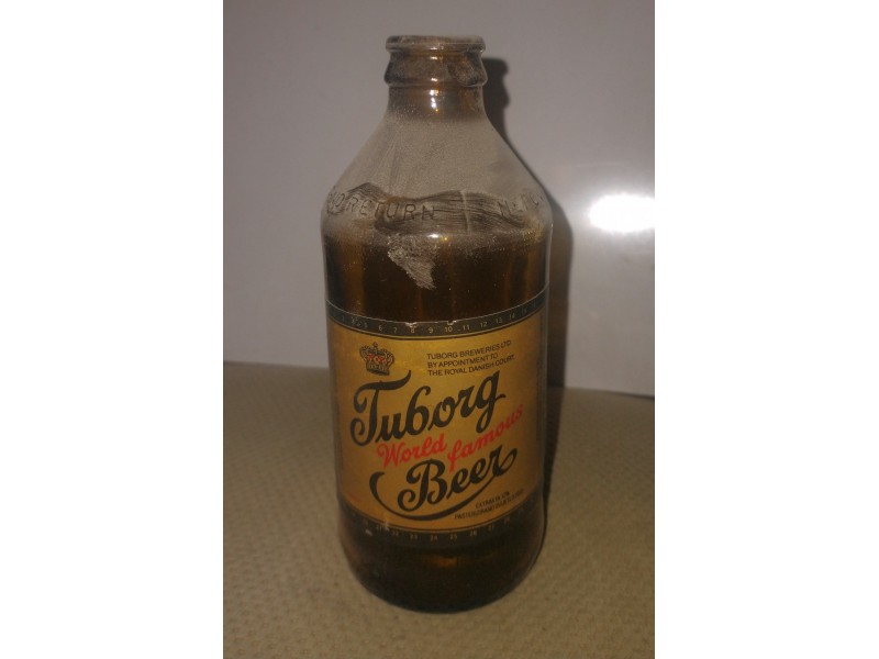 Stara prazna flaša od Tuborg piva -kolekcionarska! Br.1