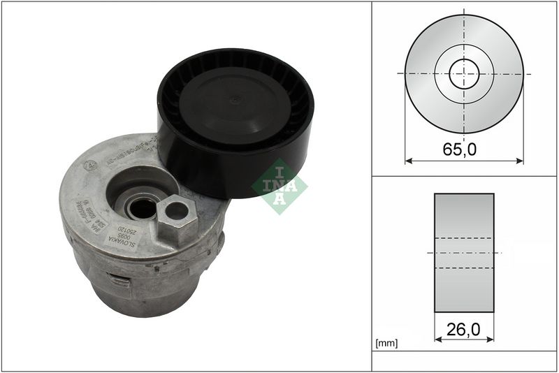 Zatezač kaiša, klinasti rebrasti kaiš Schaeffler INA 534 0269 10