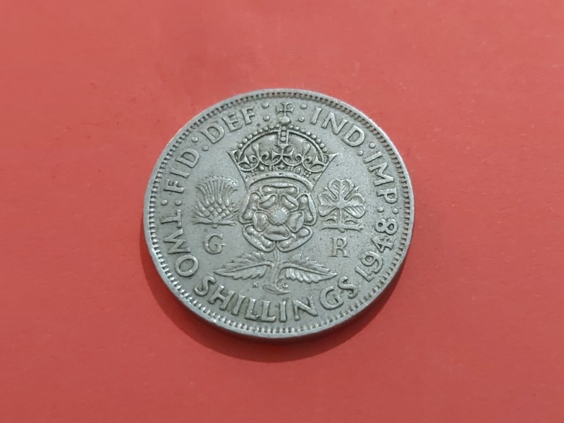 Britanija - two shillings 1948 god