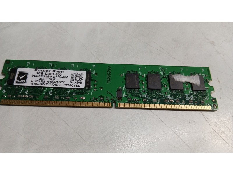 2gb ddr2 ram memorija na 800mhz ispravna power ram