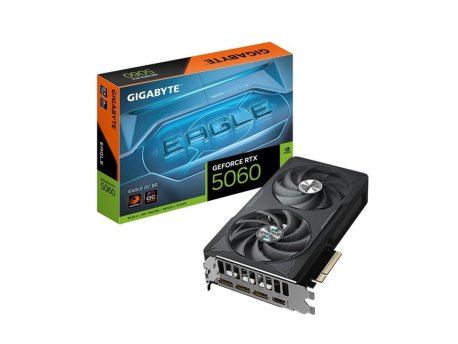 GIGABYTE NVidia GeForce RTX 5060 EAGLE OC 8G GDDR7 128-bit GV-N5060EAGLE OC-8GD
