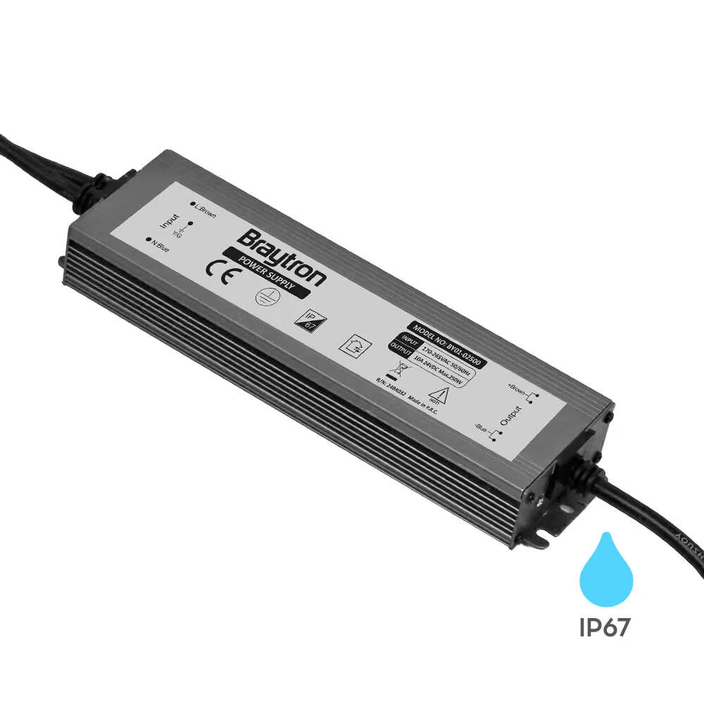 250W 24VDC IP67 LED POWER SUPPLY
