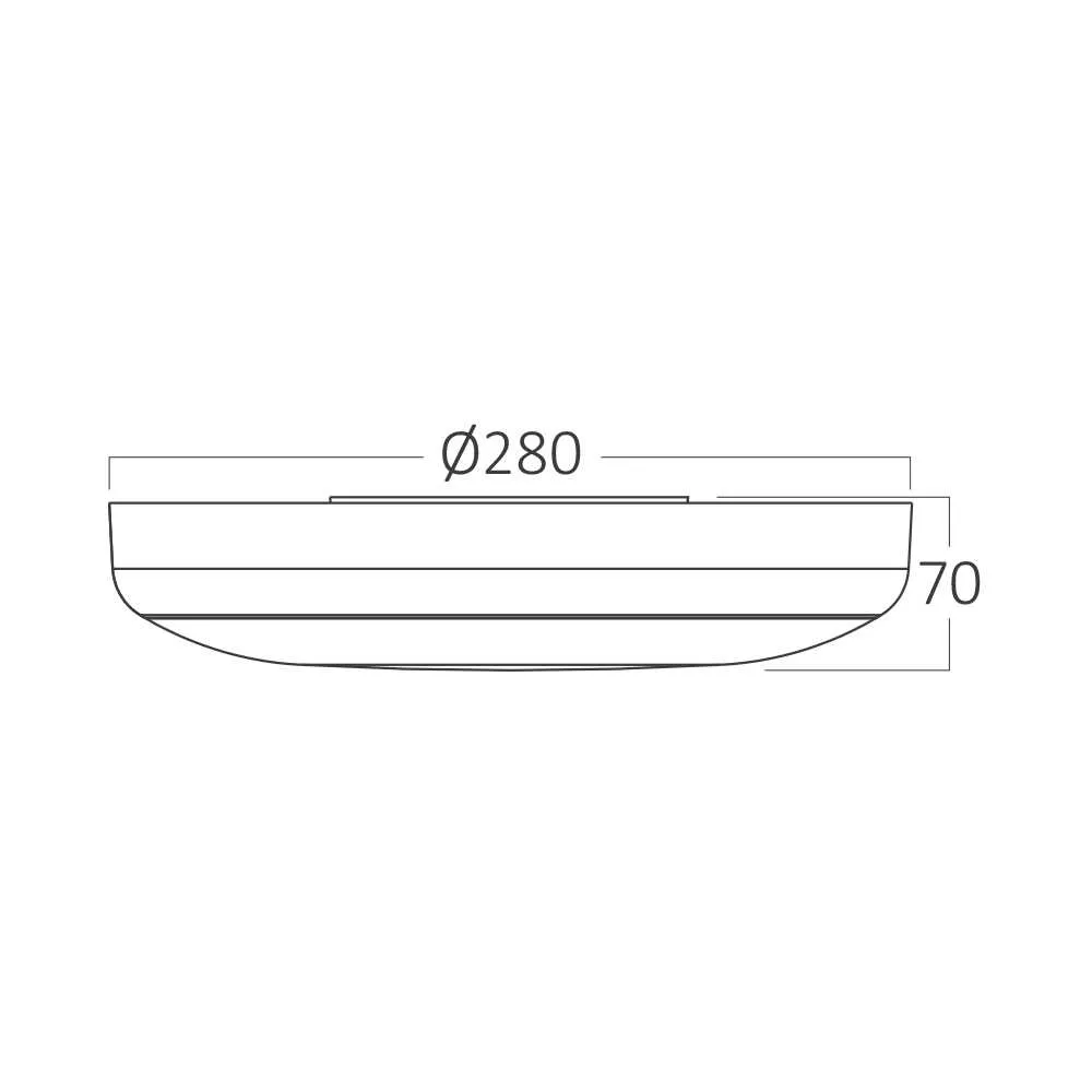GRANDE RND 20W 5IN1 SNS IP54 CEILING LIGHT