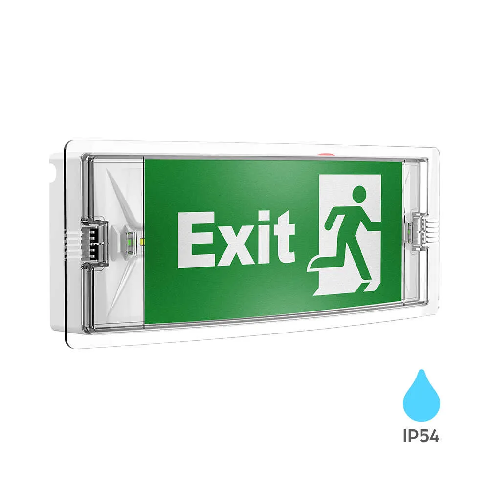 EXIT LED 3W DUAL IP54 BELA EMERGENCY EXIT LAMP