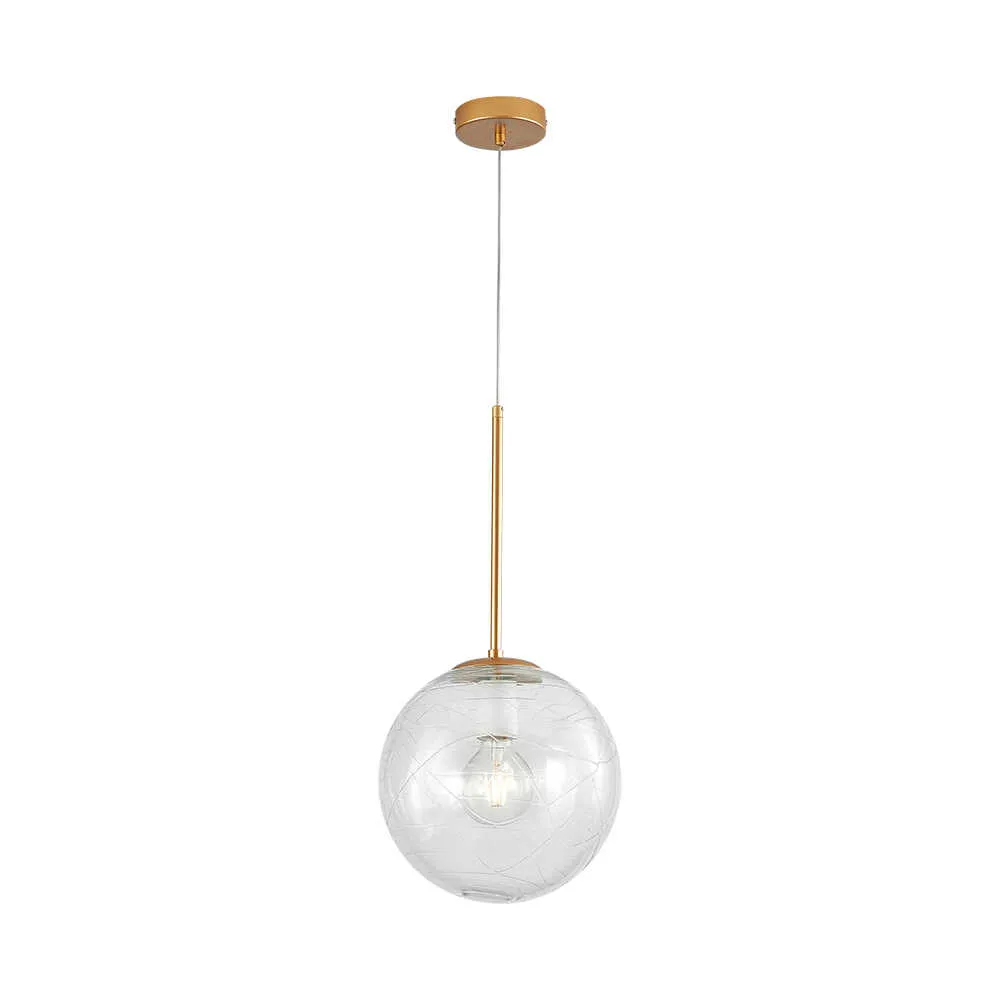 S002R 1H 1xE27 ZLATNA PENDANT LIGHT
