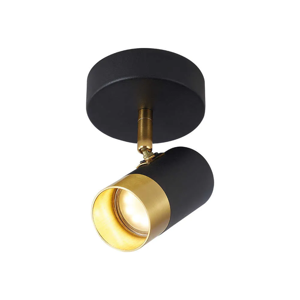 G002C 1H 1xGU10 ZLATNA CRNA CEILING LIGHT