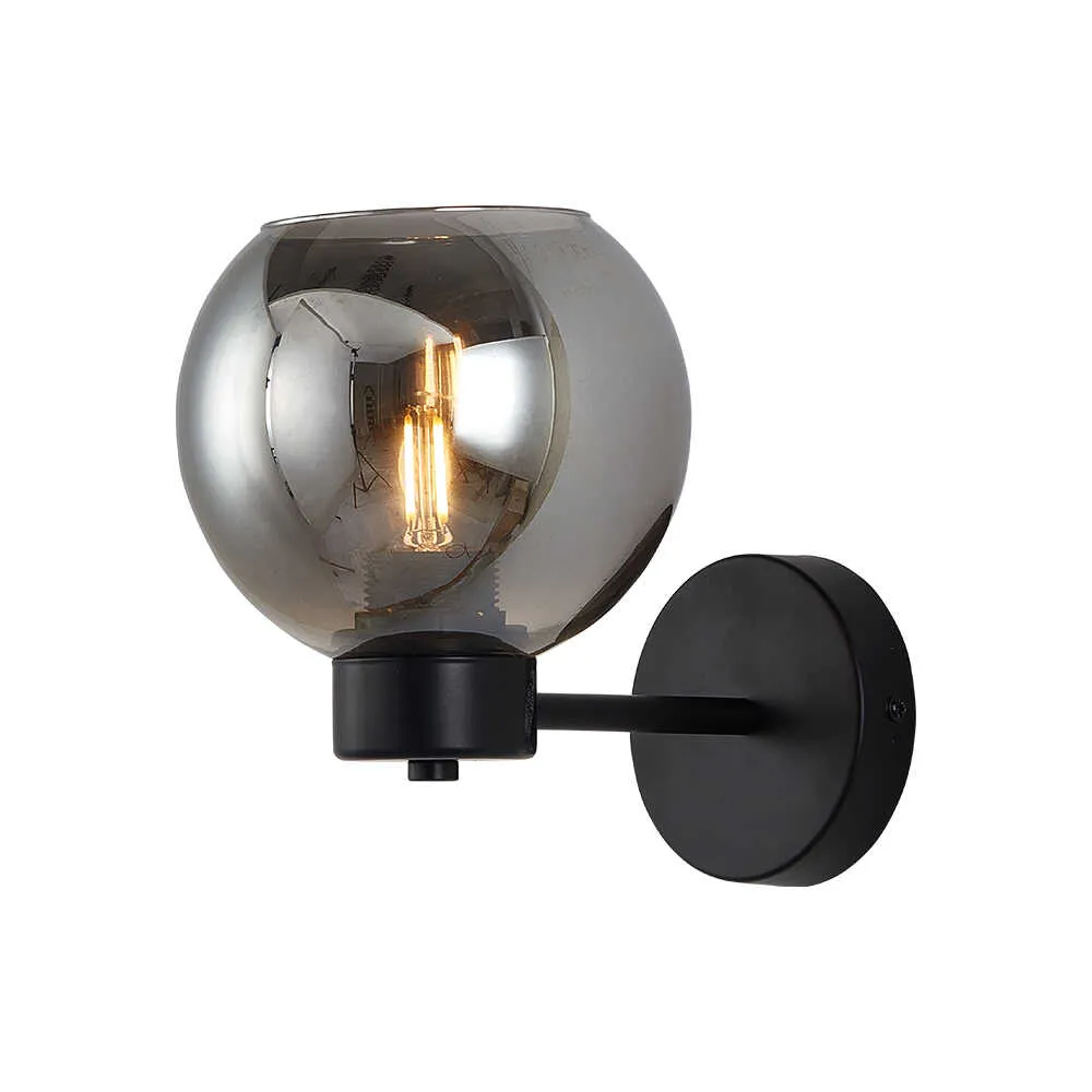 S005W 1H 1xE27 SMK WALL LIGHT