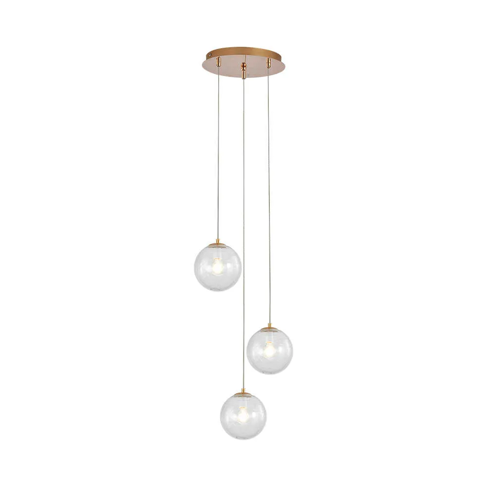S002R 3H 3xG9 ZLATNA PENDANT LIGHT