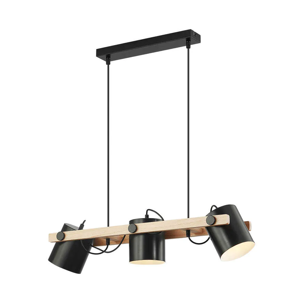 D001S 3H 3xE27 WDN PENDANT LIGHT