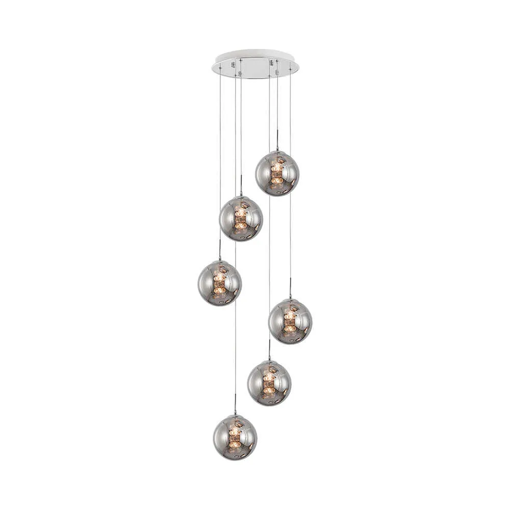 S003R 6H 6xG9 SMK PENDANT LIGHT