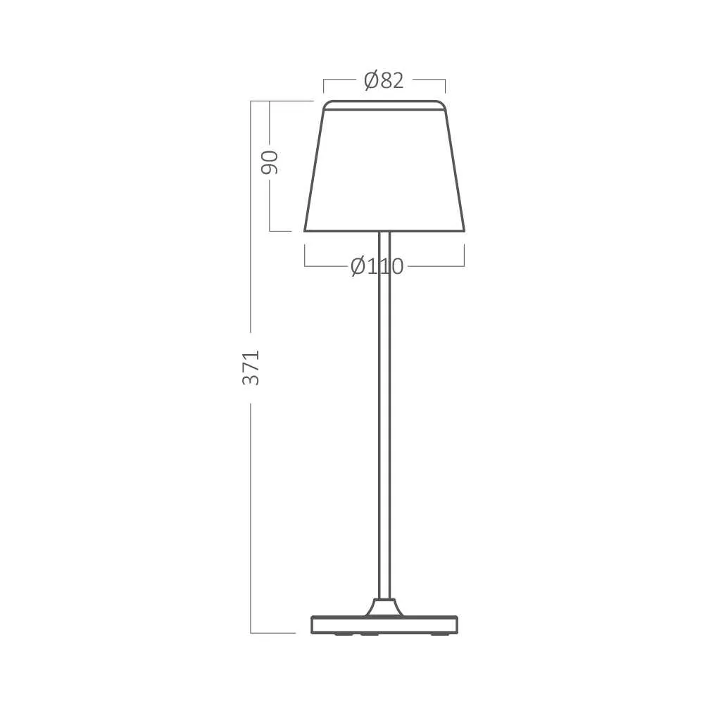 TOWER 1 CRNA 3000K RCH TABLE LAMP