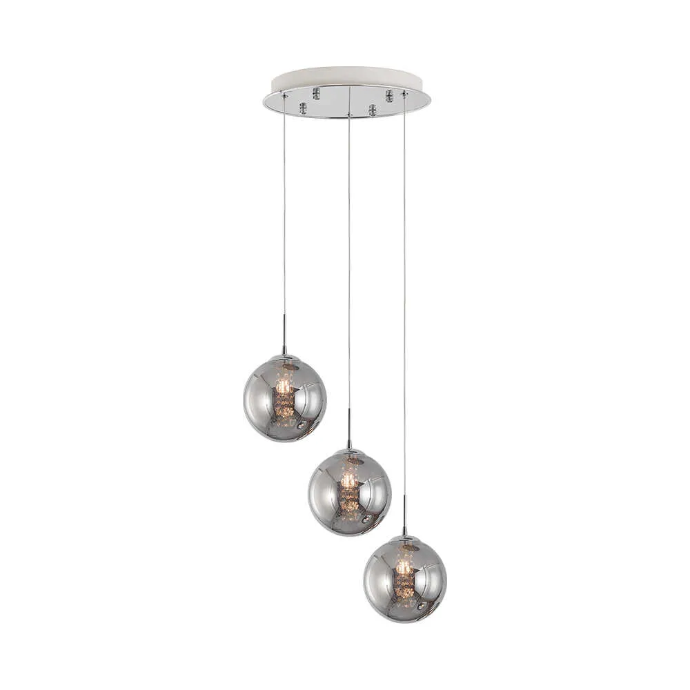 S003R 3H 3xG9 SMK PENDANT LIGHT