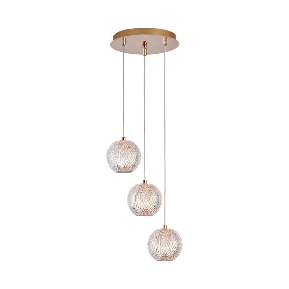 S001R 3H 3xG9 ZLATNA PENDANT LIGHT