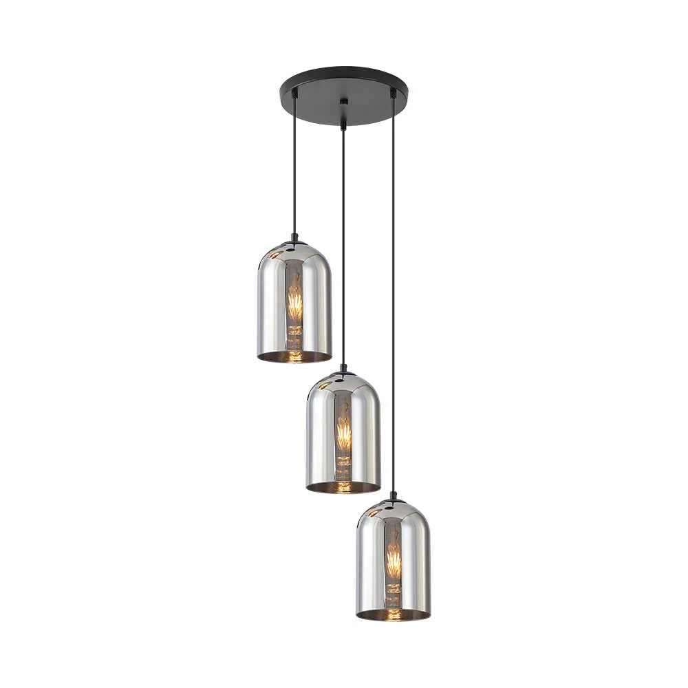 S004R 3H 3xE27 SMK PENDANT LIGHT