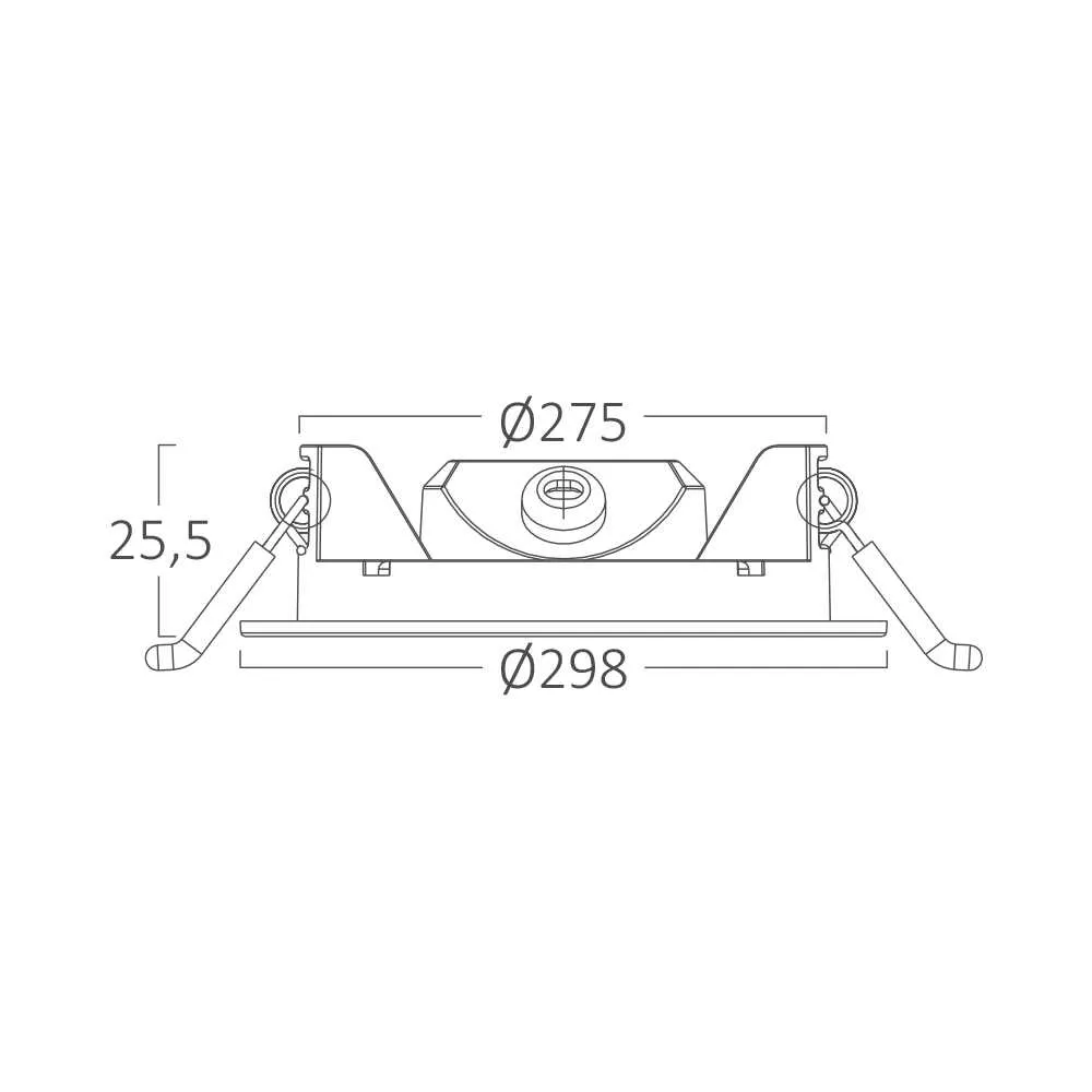 24W RND 10INC BELA 3000K LED PANEL