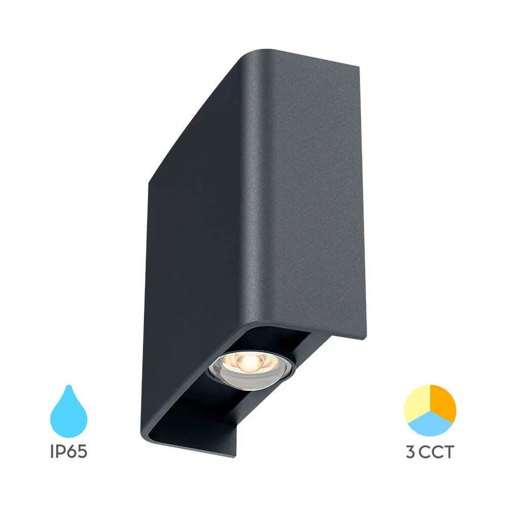 VECTOR SIVA 2x1W 3IN1 IP65 WALL LIGHT