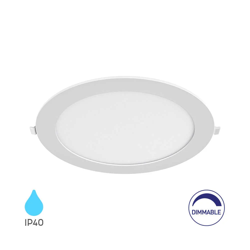 18W RND DIM 8INC BELA 3000K LED PANEL