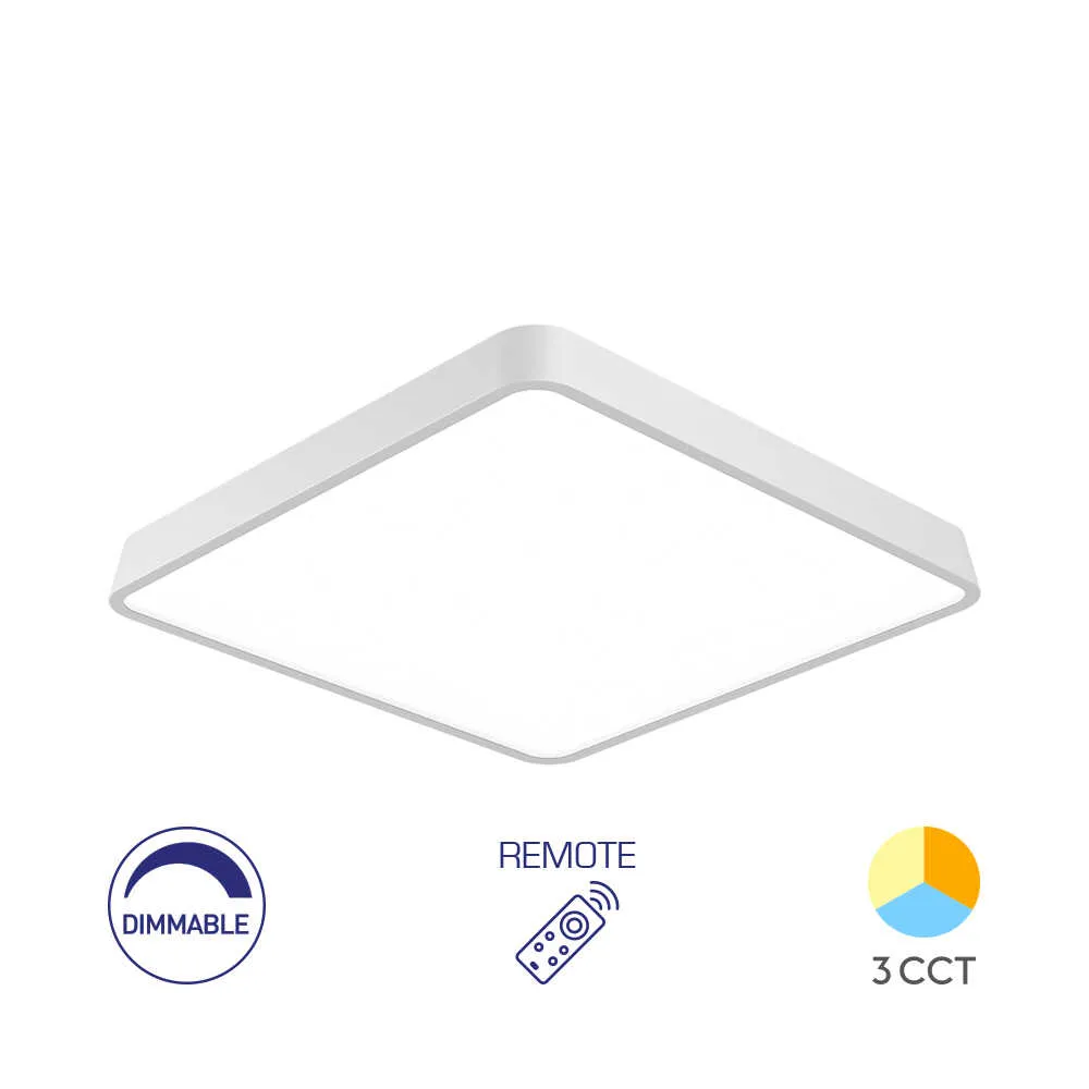 BLADE SS SQR BELA 45W RMT CEILING LIGHT