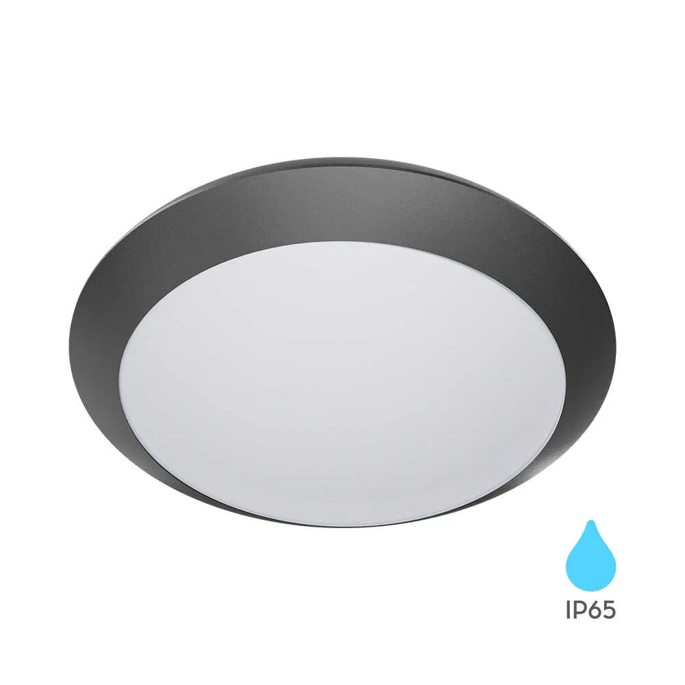 NAPOLI 1xE27 PC SIVA IP65 CEILING LIGHT