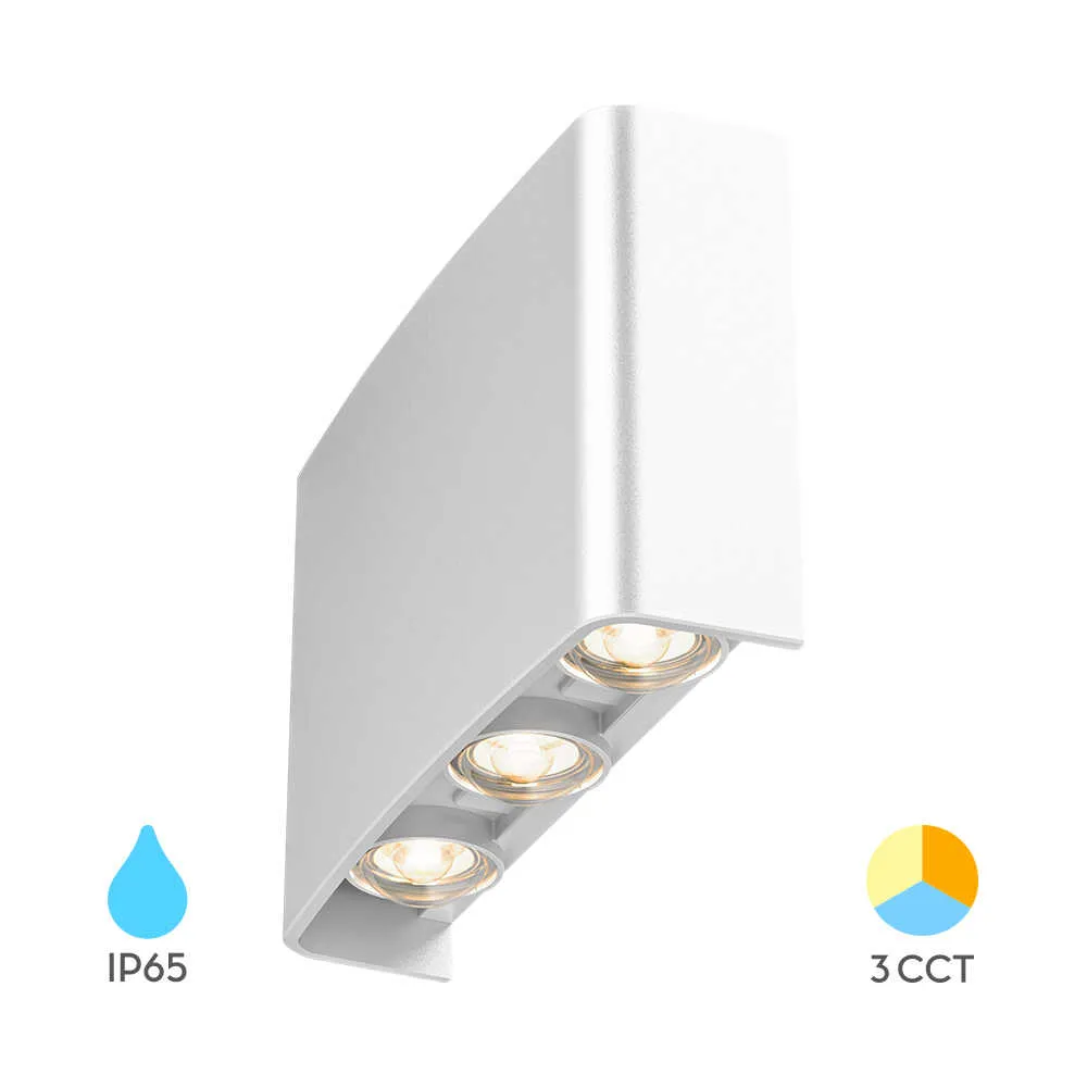 VECTOR BELA 6x1W 3IN1 IP65 WALL LIGHT