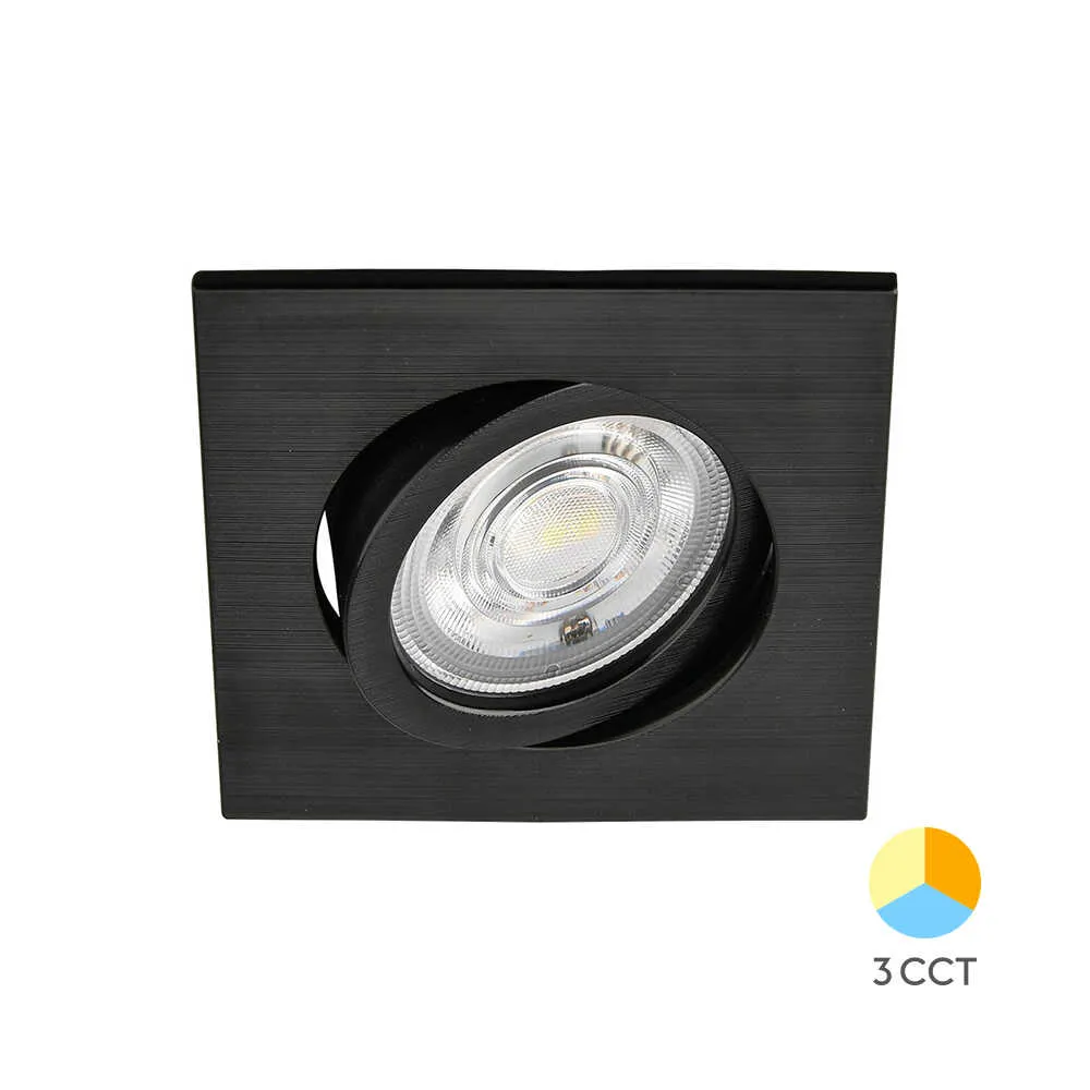 SPOTLED 7W SQR CRNA 3IN1 LED SPOTLIGHT
