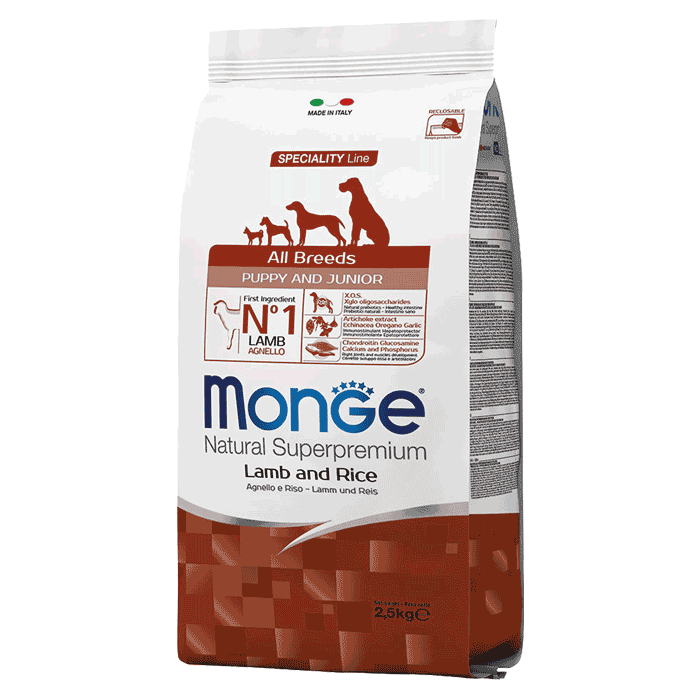 Monge Speciality All Breeds Puppy and Junior, Jagnjetina i Pirinač