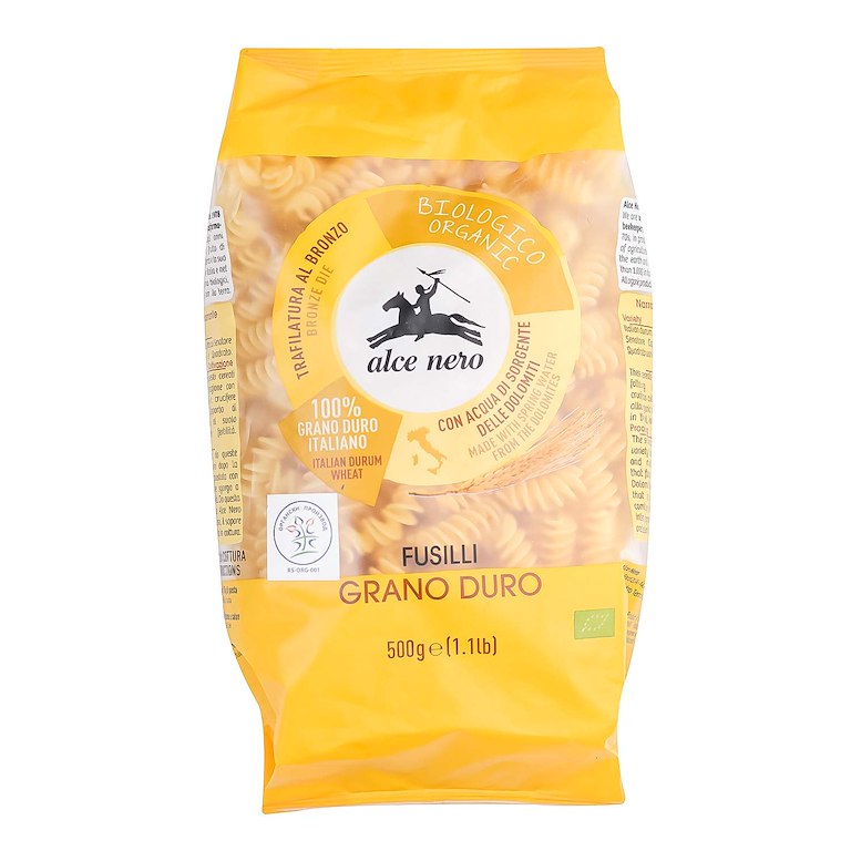 Alce nero testenina fusilli 500g