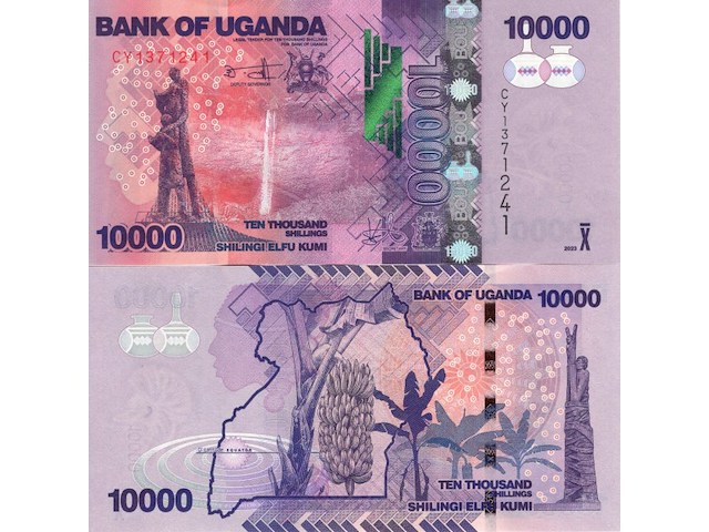 UGANDA 10.000 Shilingi 2023 UNC, P-52