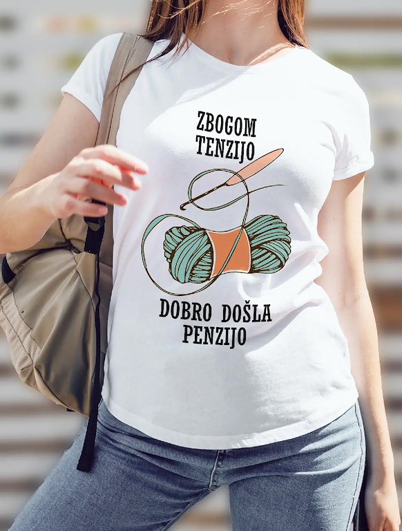 Ženska majica – Zbogom tenzijo dobro došla penzijo v1