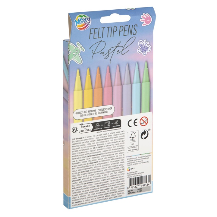 Pastel Marker Set 8 kom