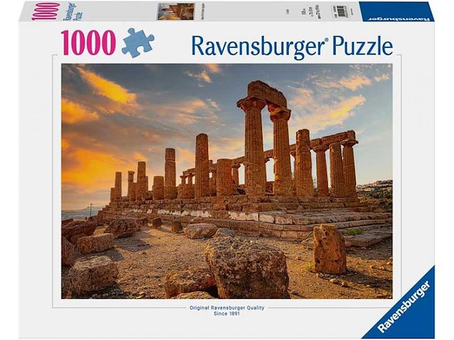 Puzzle slagalica 1000 delova Vale dei Templi Agriđento Sicilija Ravensburger 12001232