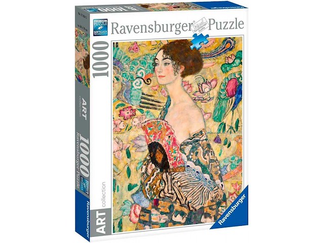 Puzzle slagalica 1000 delova Gustav Klimt - Dama sa lepezom Ravensburger ART 12001132