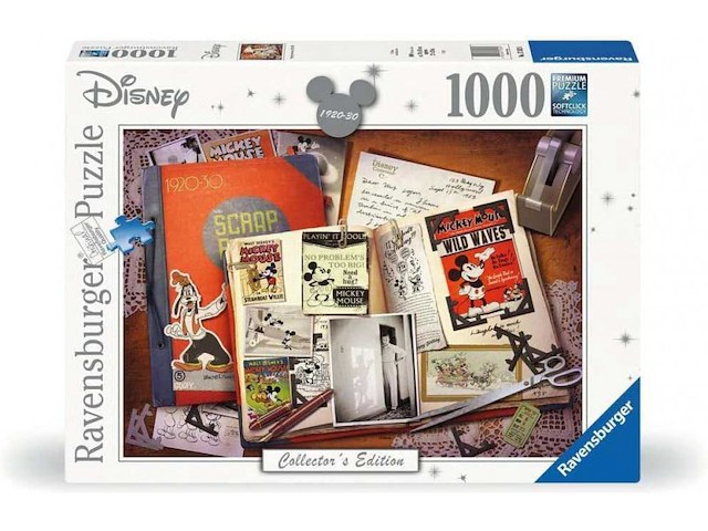 Puzzle 1000 delova Mickey 1920-1930 Disney Collectors Edition Ravensburger 17582