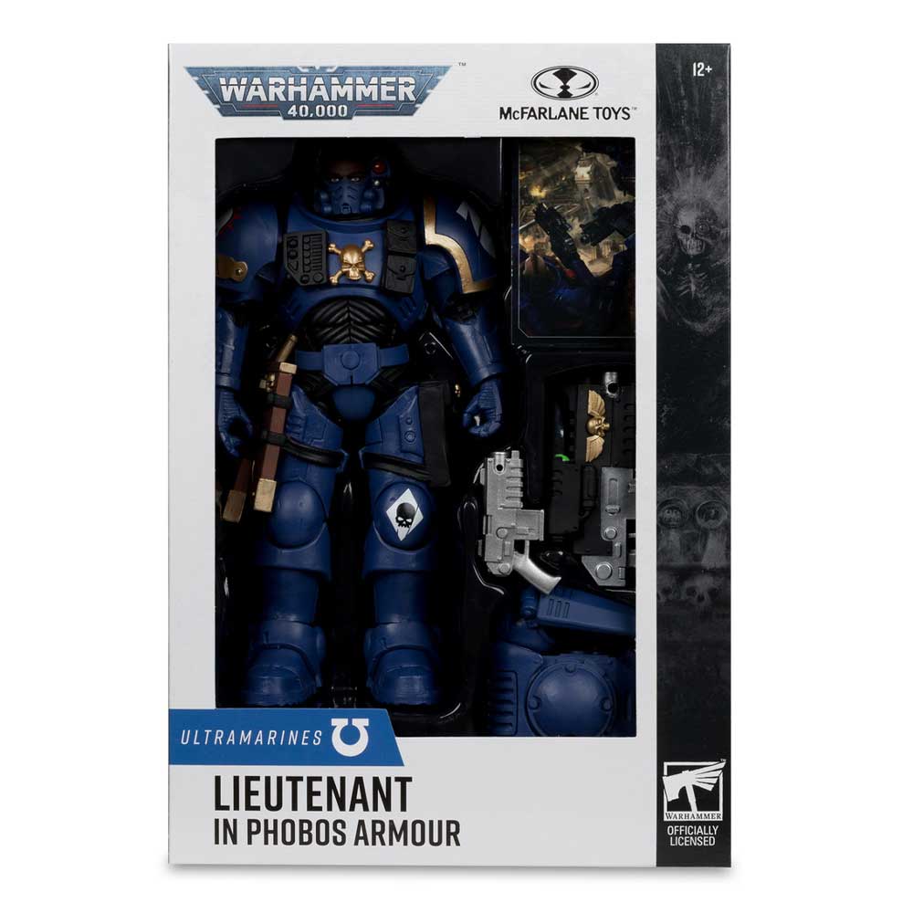 Warhammer 40,000 - Lieutenant in Phobos Armor (Ultramarines) (18 cm)