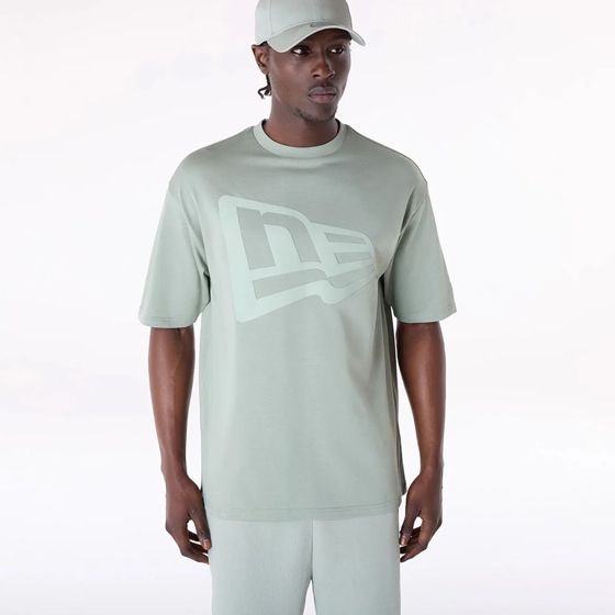 FLAG OVERSIZED T-SHIRT 'PASTEL GREEN'