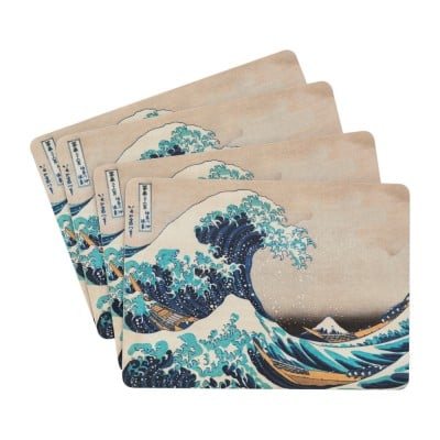 Stoni podmetači set 4 - Hokusai, The Great Wave Of Kanagawa