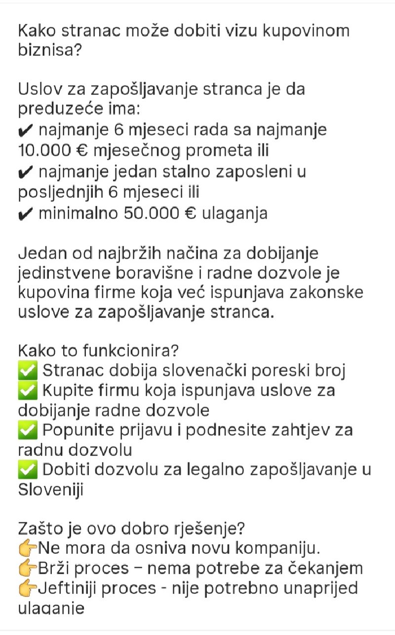Prodajem firmu u Sloveniji
This site asks for consent to use your data
Manage your data
Confirm our vendors