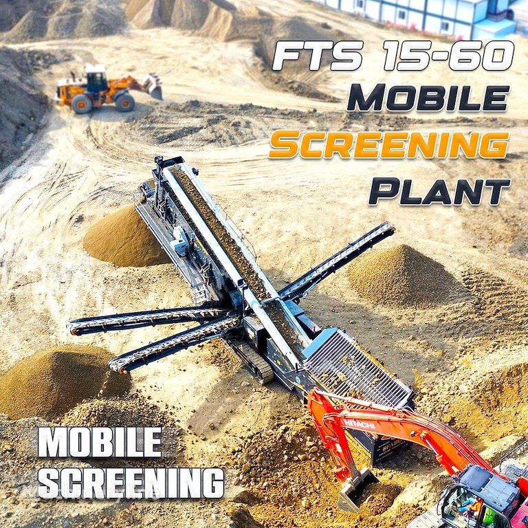 Nova FABO FTS 15-60 MOBILE SCREENING PLANT 500-600 TPH asfaltna baza