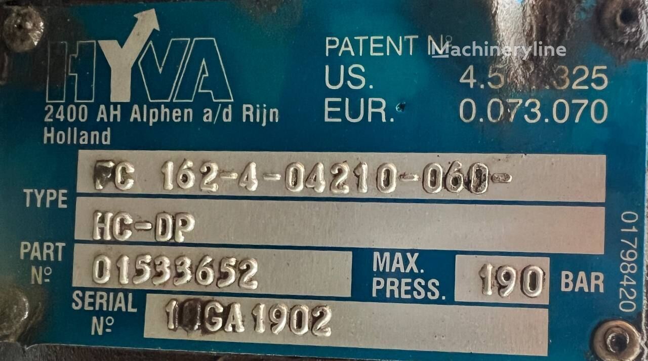 Hyva FC 162-4-04210-060-HC-DP (01533652) hidraulični cilindar