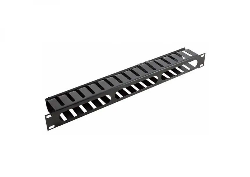Nosač kablova sa poklopcem 1U/19"
