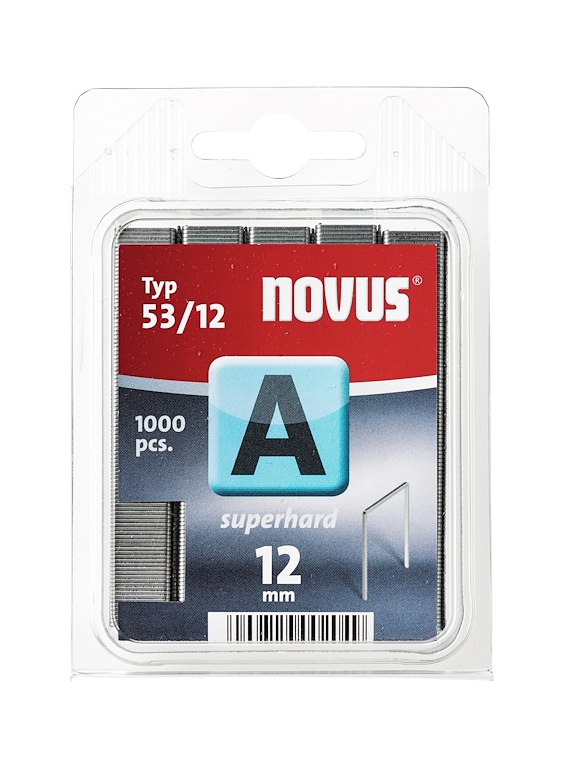 Klamerice Novus 53/12 čelične tip A, 1/800