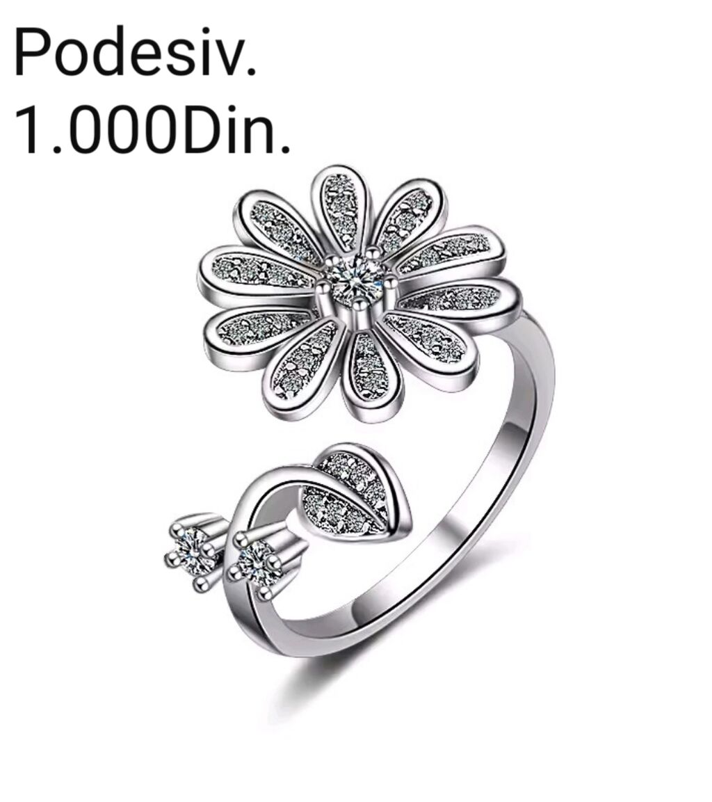 Ženski prsten, Materijal: Cirkon
