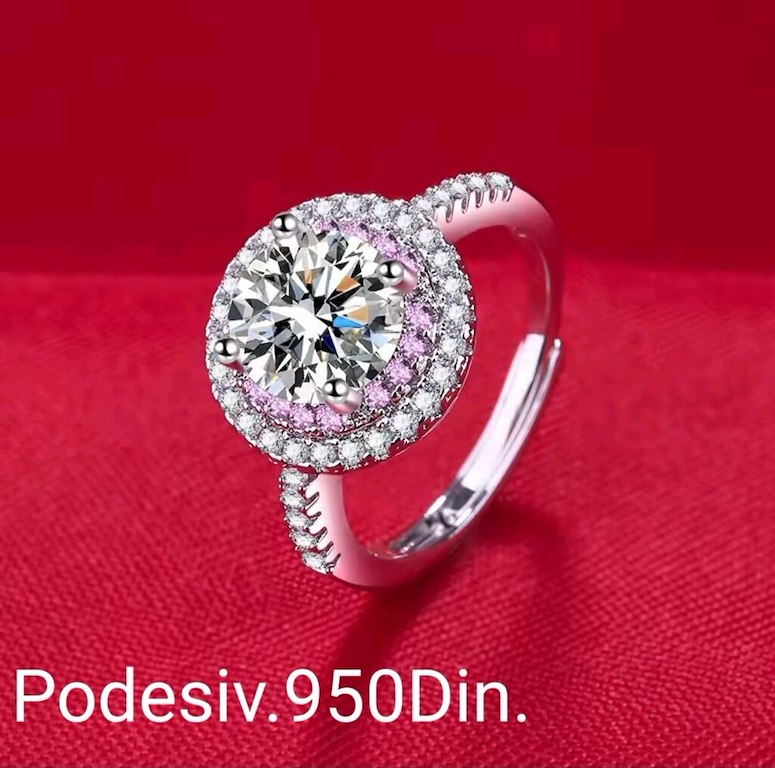 Ženski prsten, Materijal: Cirkon